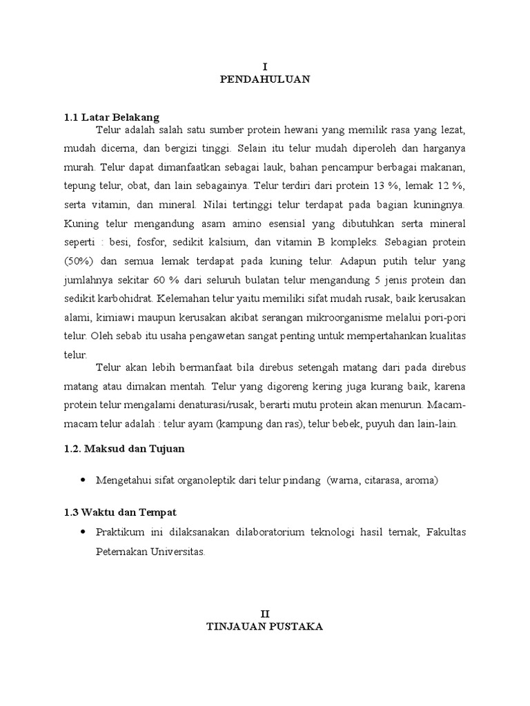 Laprak Telur Pindang | PDF