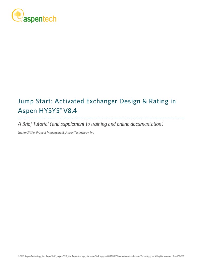 Activated Edr in Aspen Hysys | PDF | Business | Computers