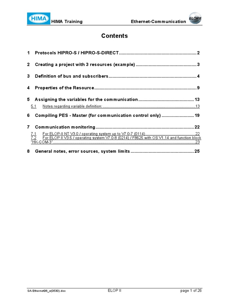 HIMA Training | PDF | Operating System | Variable (Computer Science)