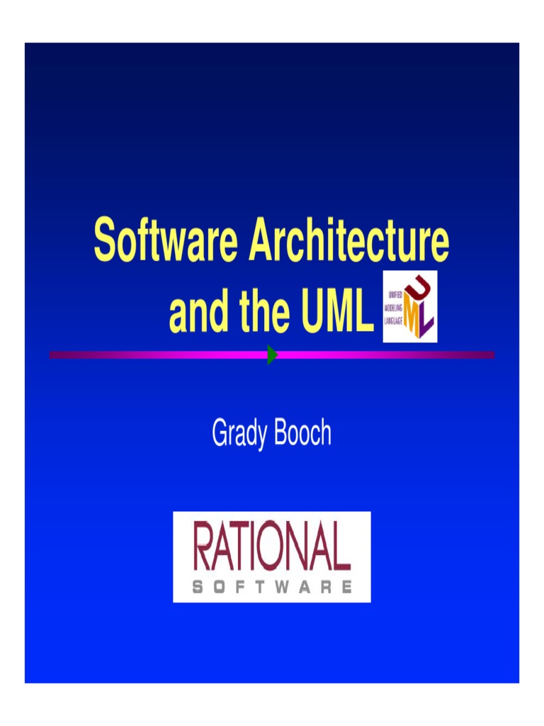 Software Architecture and The UML: Grady Booch | PDF | Conceptual Model ...