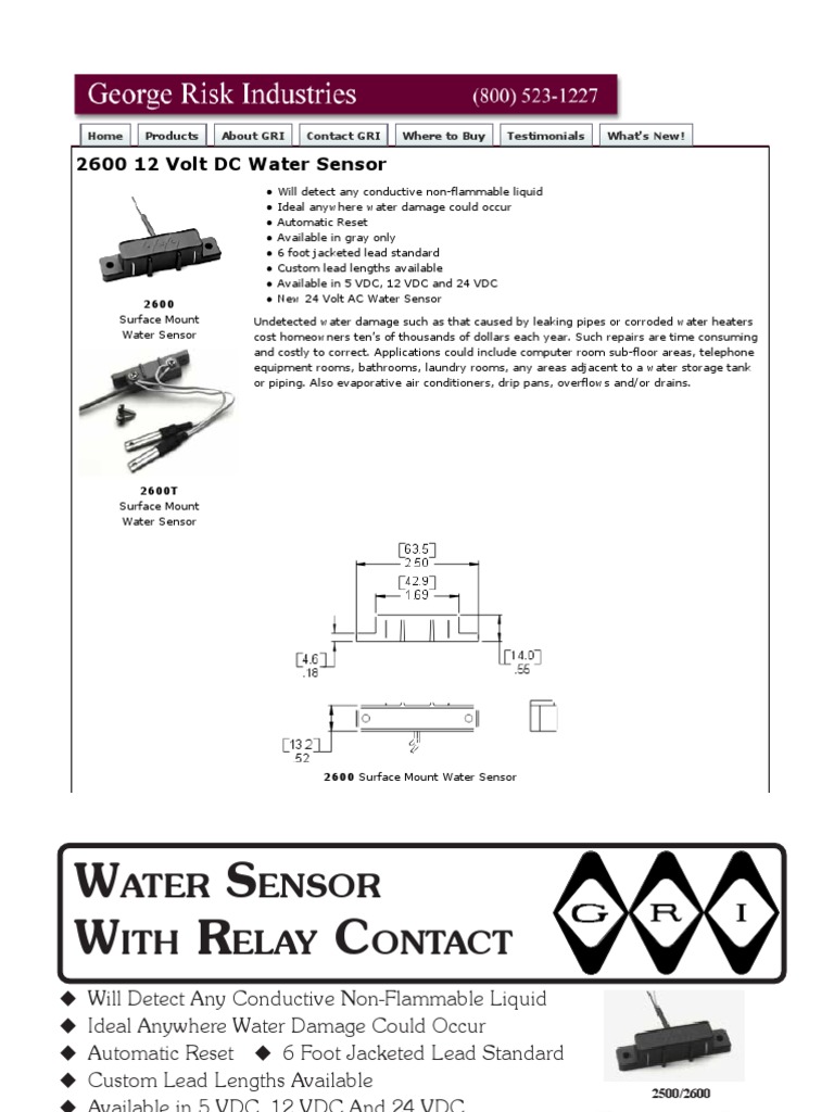 GRI 2600K Data Sheet | Relay | Switch