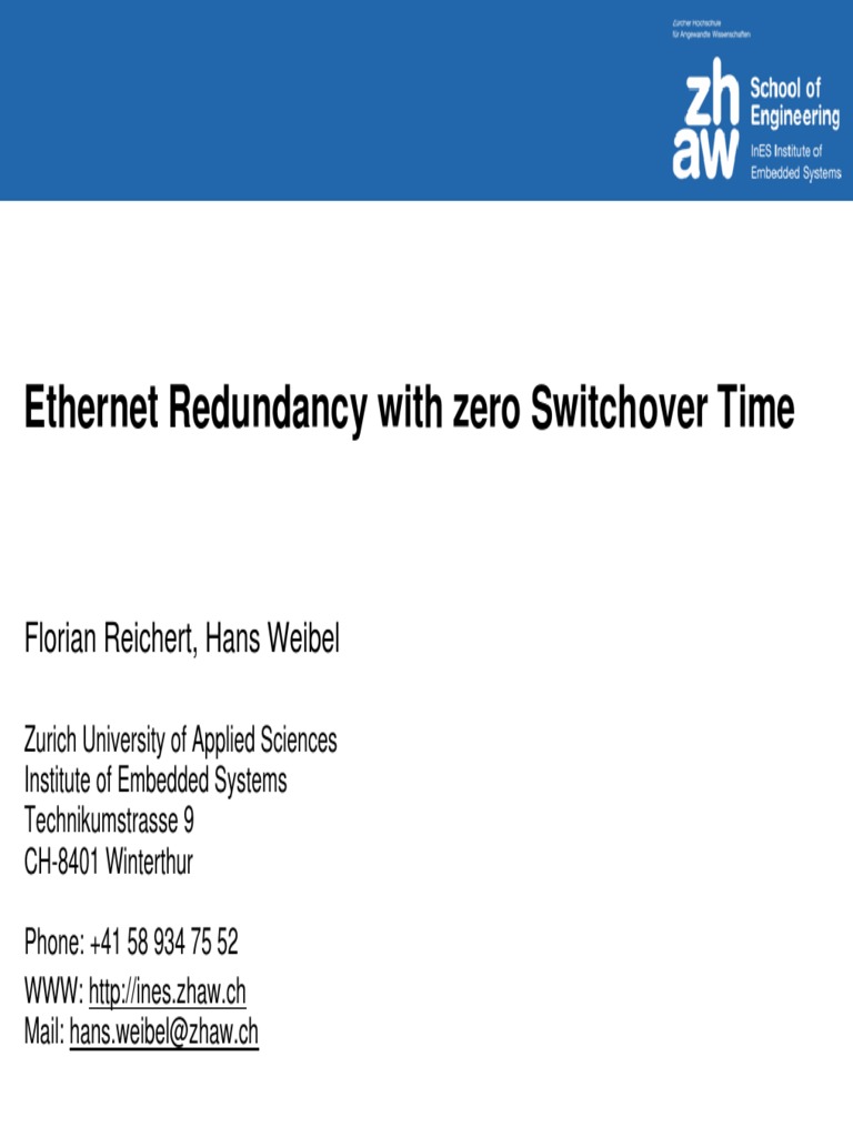RSTP PRP HSR | PDF | Networking Standards | Computer Network