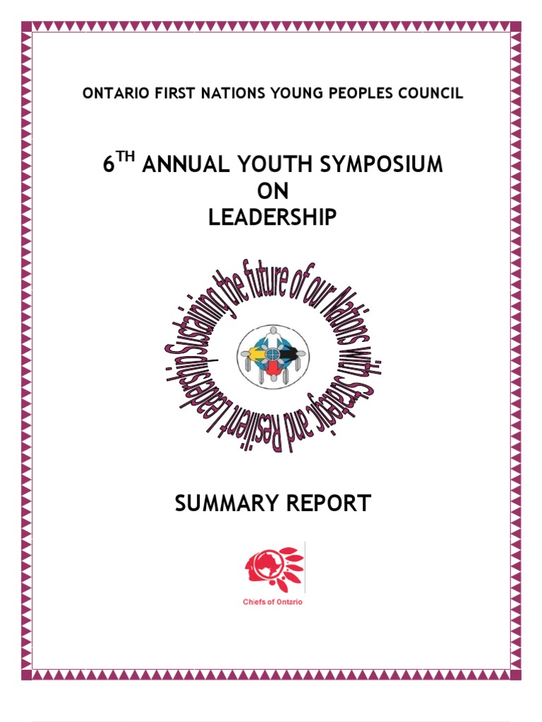 Symposium Report March 2009 Final | PDF | First Nations | Traditional ...
