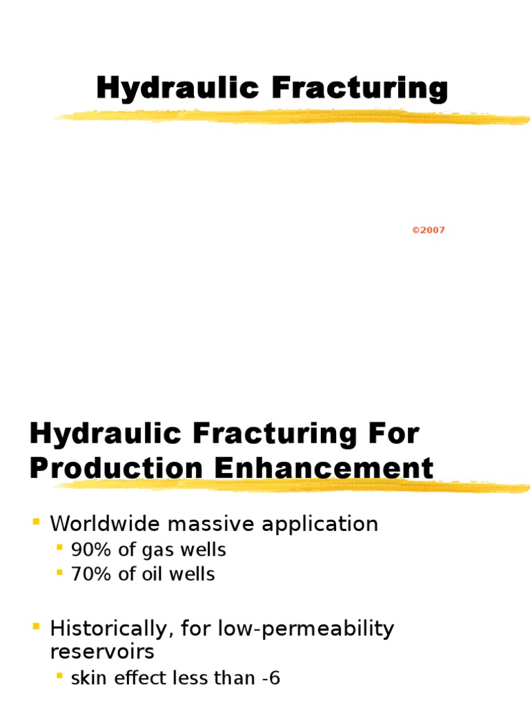 FracCourse 2007 | PDF | Hydraulic Fracturing | Shear Stress