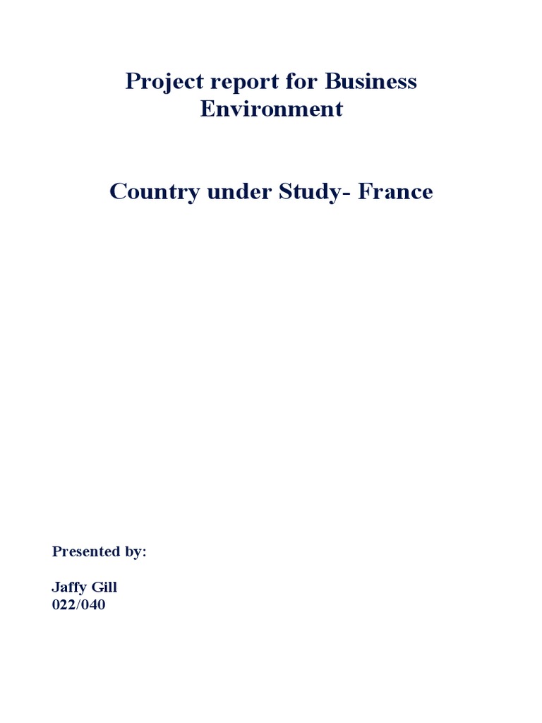 France's Political and Economic Landscape | PDF | Biofuel ...