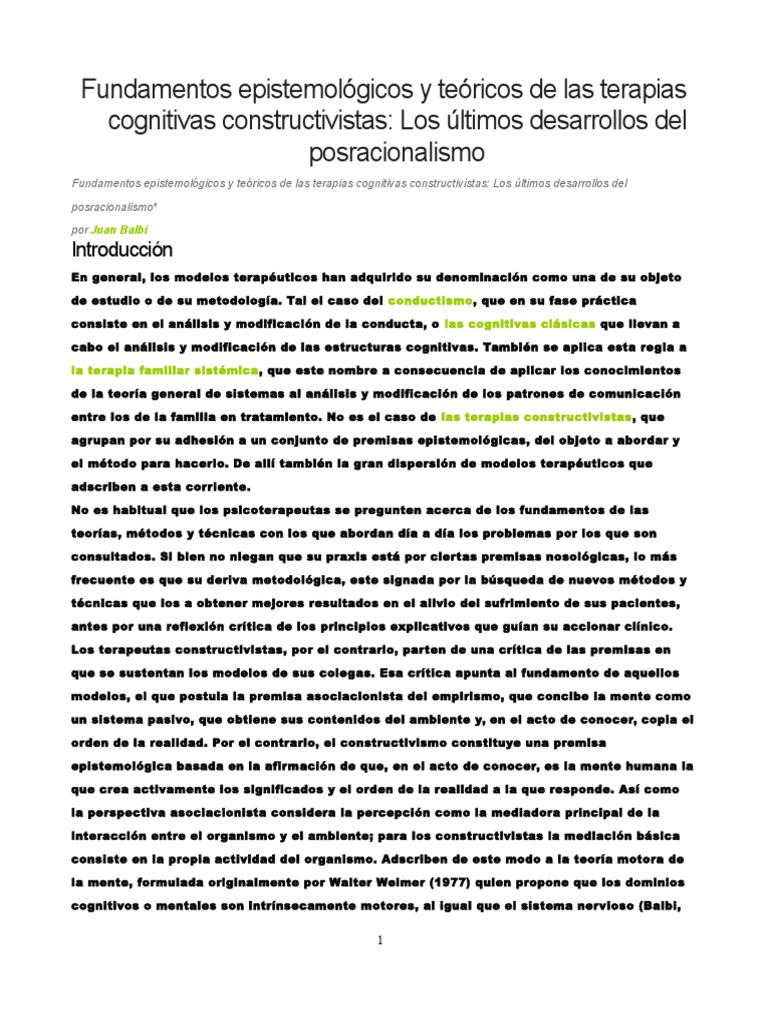 Sist. Cogn. Complejos y Psicot. - Mario Reda | PDF | Teoría de apego ...