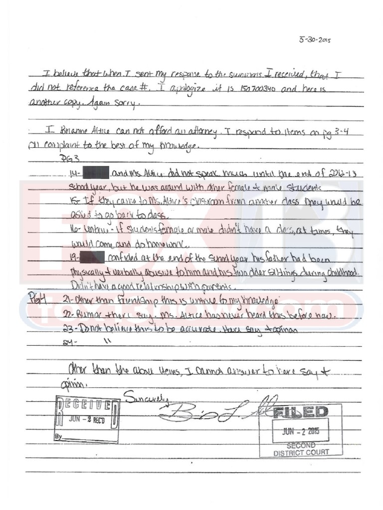 Brianne Altice Lawsuit Response | PDF