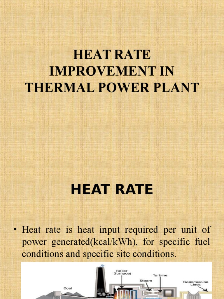 Heat Rate Improvement | PDF