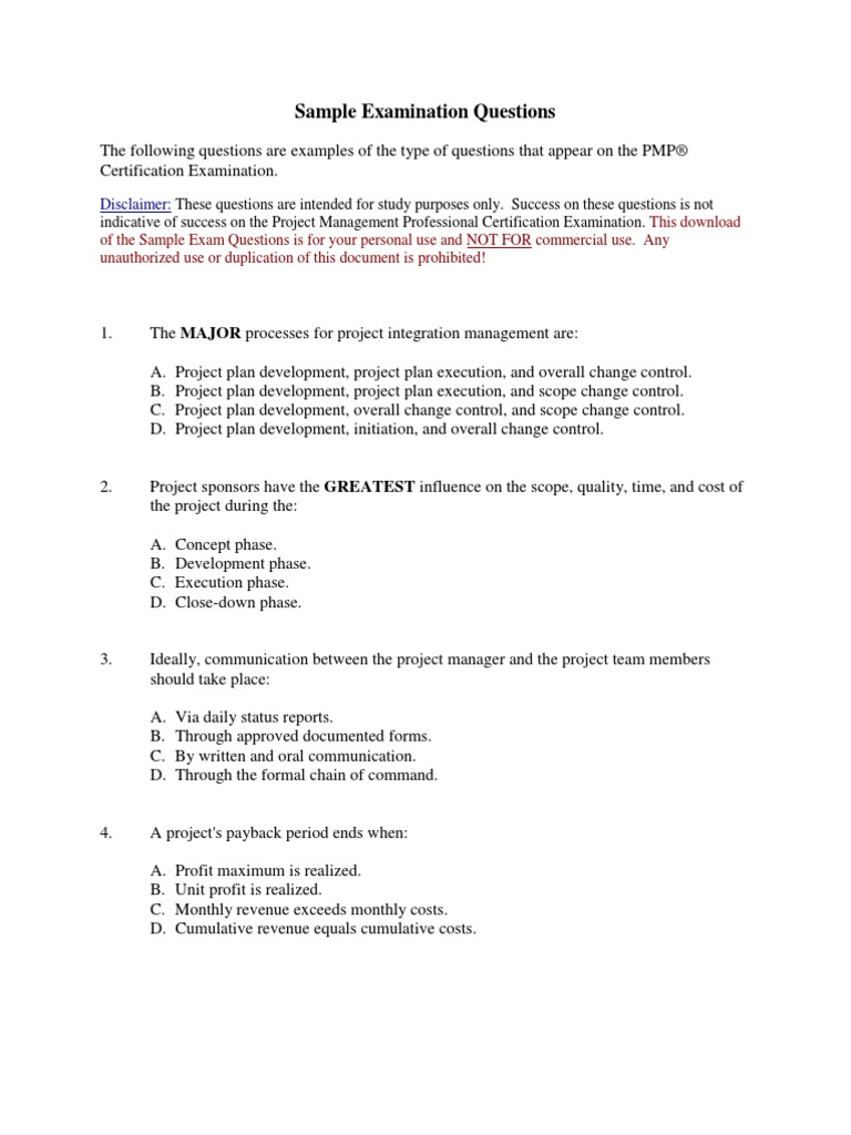 Sample Questions | PDF