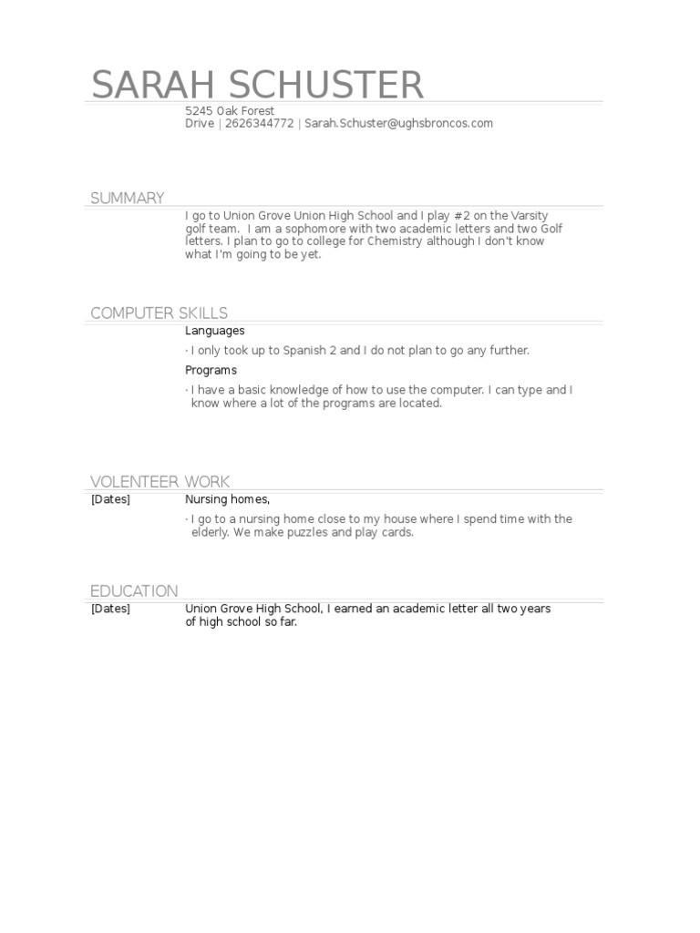 Sarah Schuster | PDF | Wellness