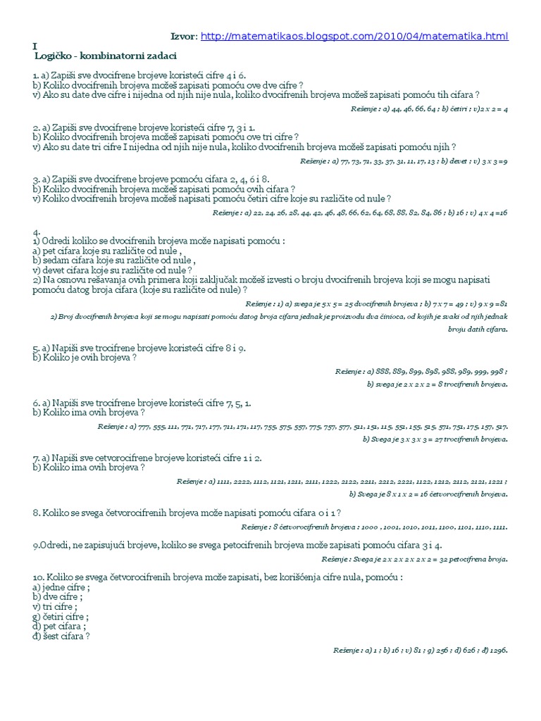 Probleme Matematiko-Logjike | PDF