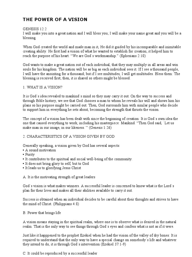 Vision for Spiritual Leaders | PDF | Christian Church | Acts Of The ...
