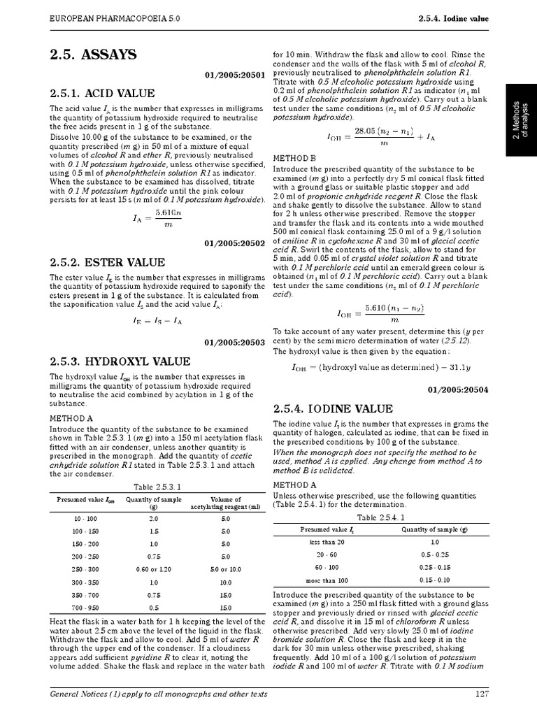 Acid Value | Chemical Compounds | Chemical Substances