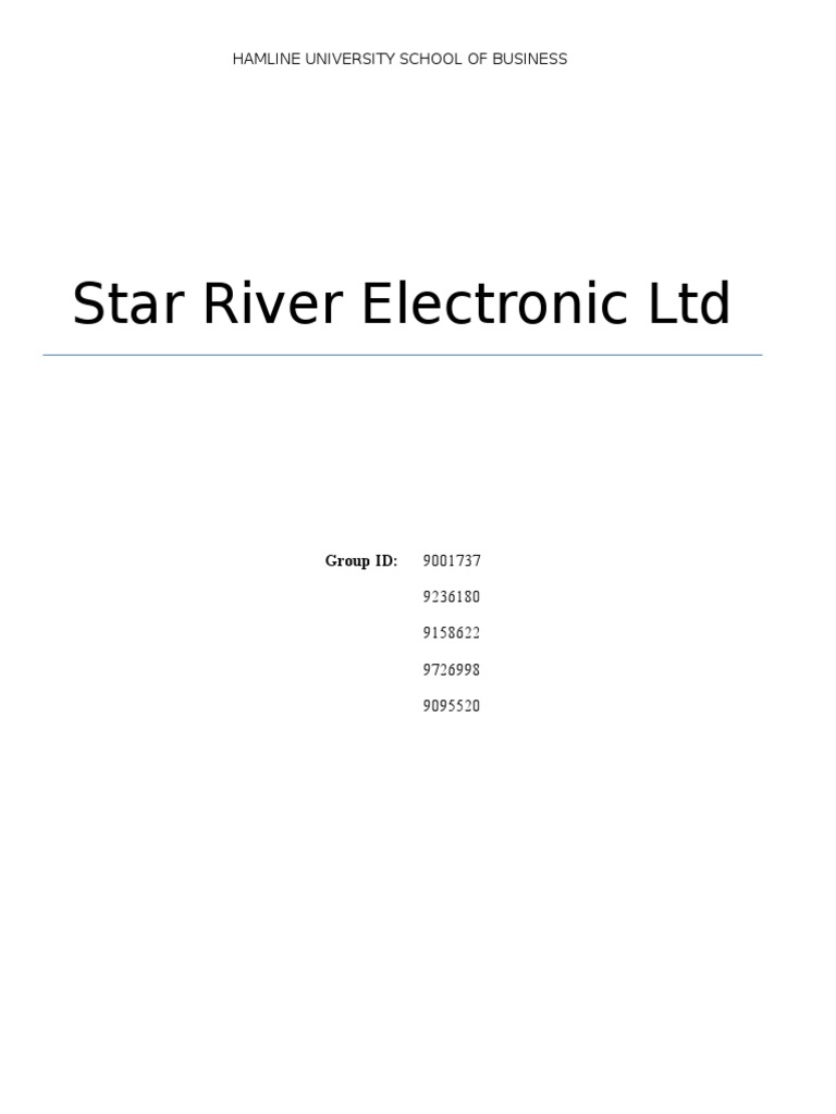 Star River Electronics. | PDF | Debt | Equity (Finance)