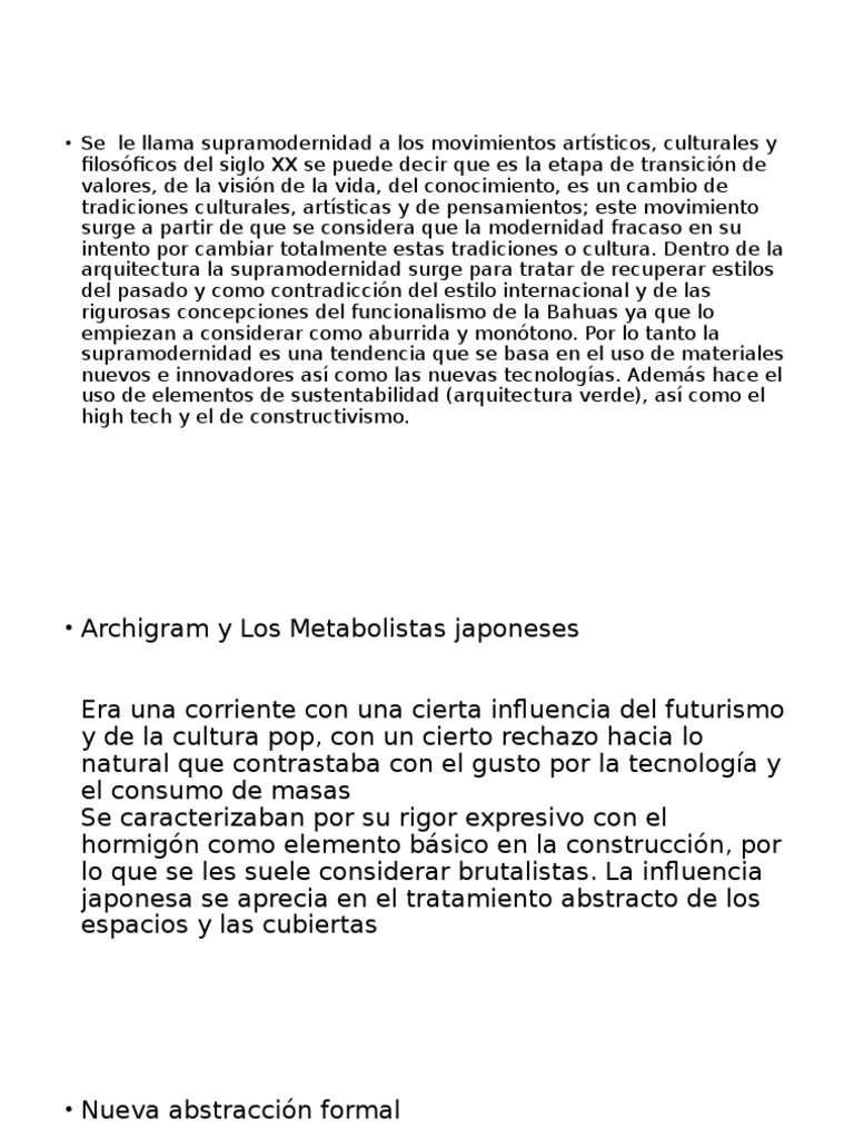 Supramodernidad en Arquitectura | PDF | Science | Ciencia filosófica
