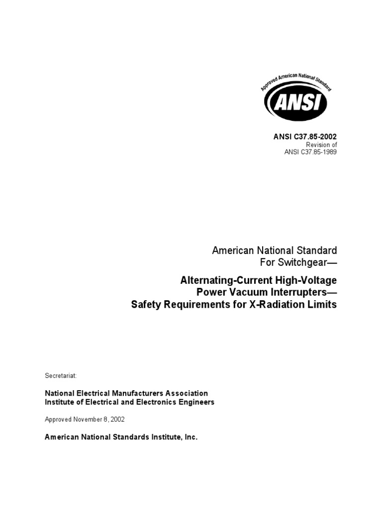 Ansi C37.85-2002 PDF | PDF | High Voltage | Insulator (Electricity)