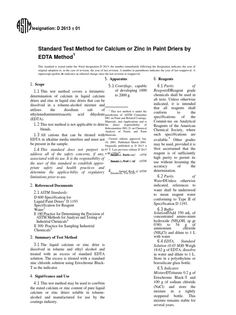 Astm D2613 | PDF | Titration | Chemistry