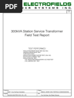 Typical Transformer Test Report | PDF | Transformer | Electrical Components