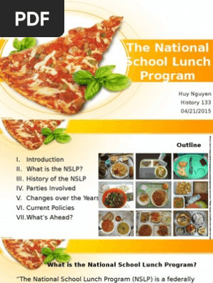 School Lunch Program History
