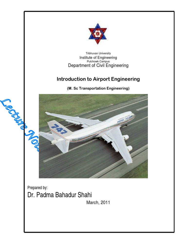 Lecture Notes in Airport Engineering | PDF | Airport | Forecasting