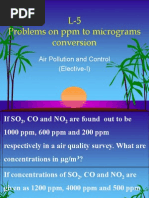 Convert ppm to mg/Nm3 Guide | PDF | Mole (Unit) | Sulfur Dioxide