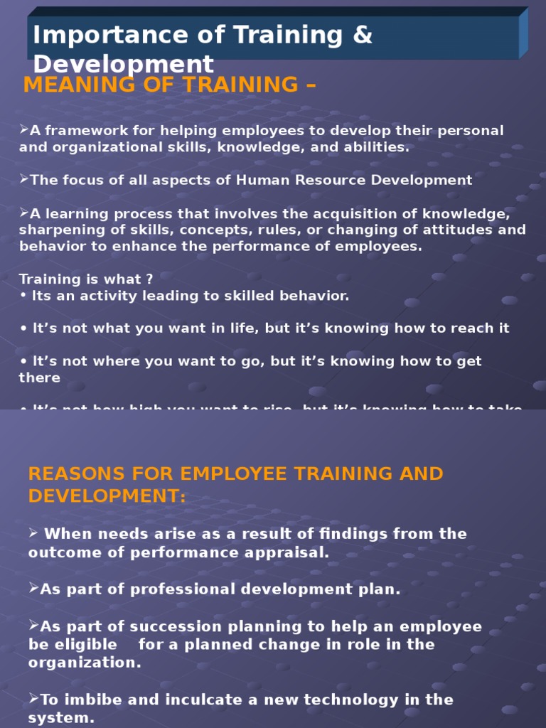 Employee Training & Development Guide | PDF | Employment | Human Resource Management