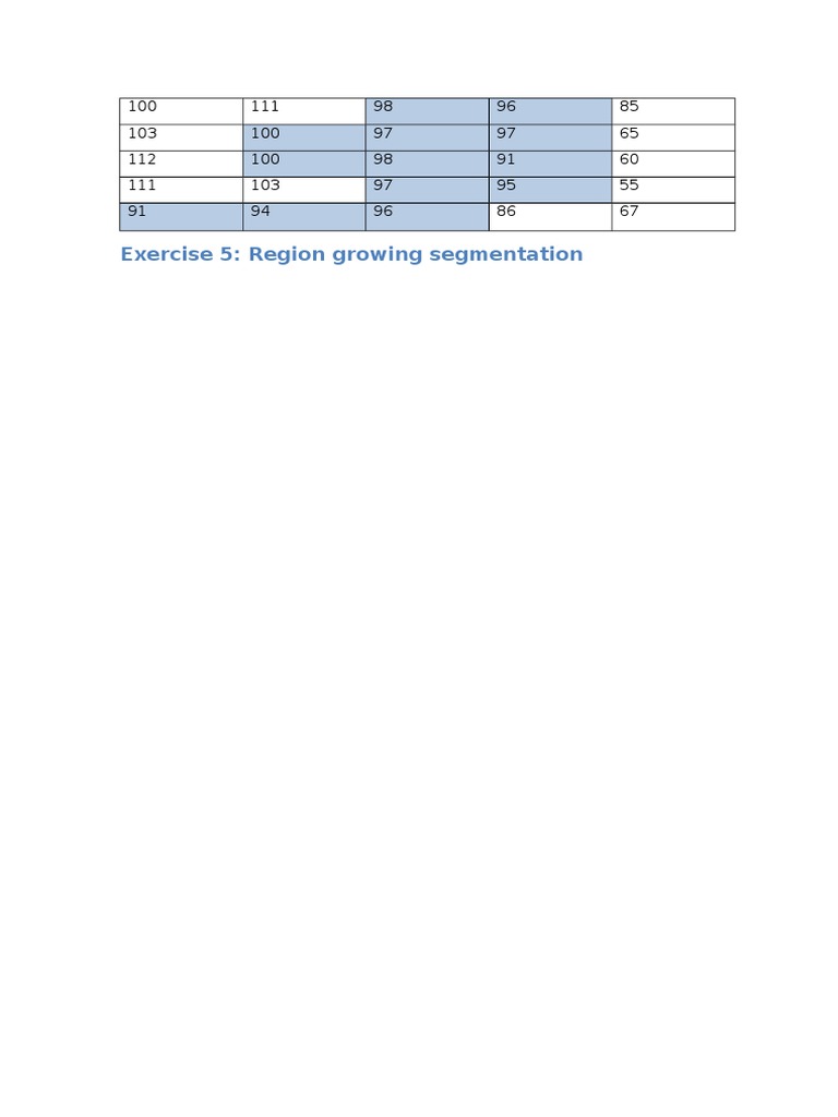Region Growing Segmentation | PDF