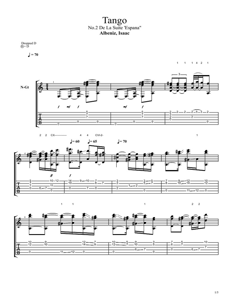 Albeniz, Isaac - Tango | PDF