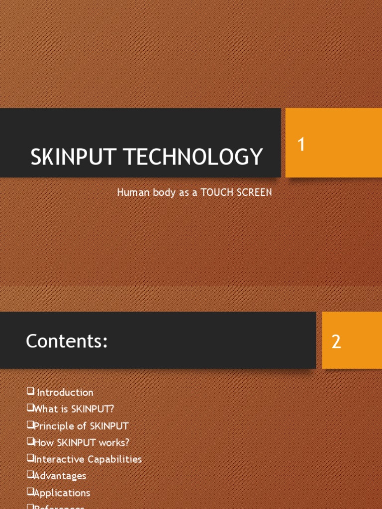 Skinput Technology | PDF | Waves | Computing