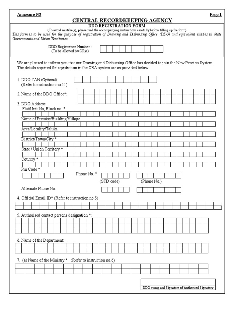 DDO Form N3 | Taxes | Government