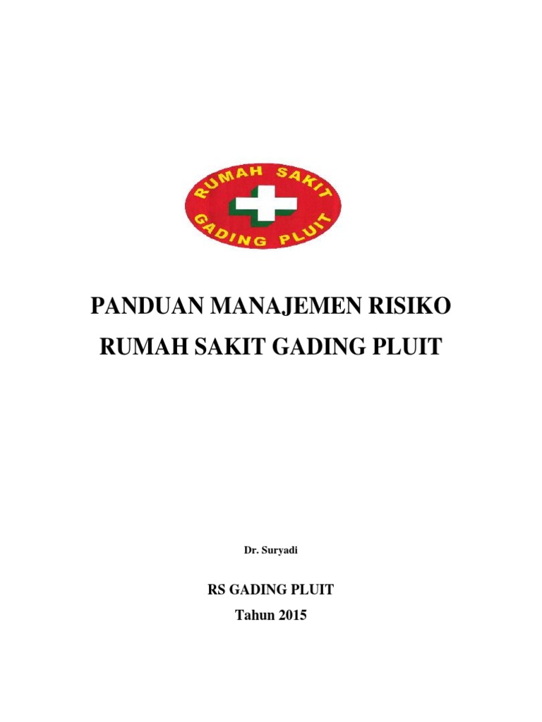 Panduan Manajemen Risiko RS Gading Pluit | PDF