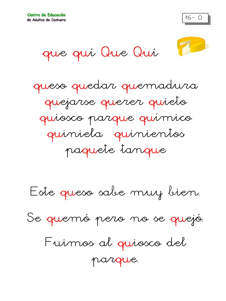 Metodo de Lectoescritura Letra Que Qui | PDF | Naturaleza