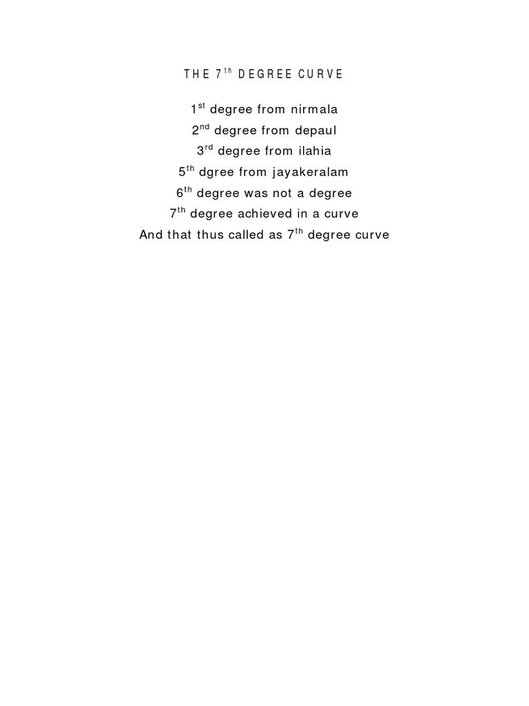 The 7th Degree Curve | PDF