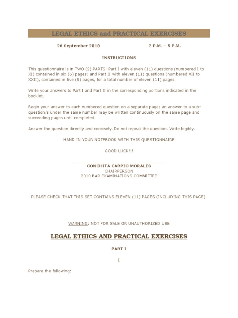 LEGAL ETHICS and PRACTICAL EXERCISES | PDF | Lawyer | Complaint