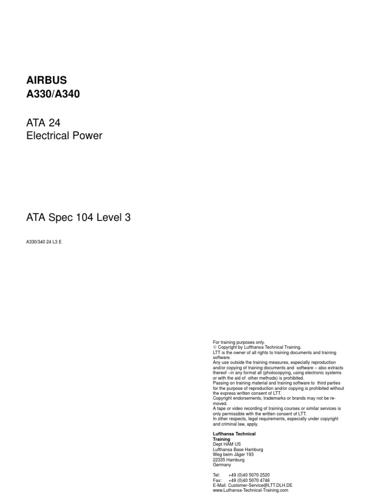 Ata 24 Electrical Power PDF | PDF | Electric Generator | Relay