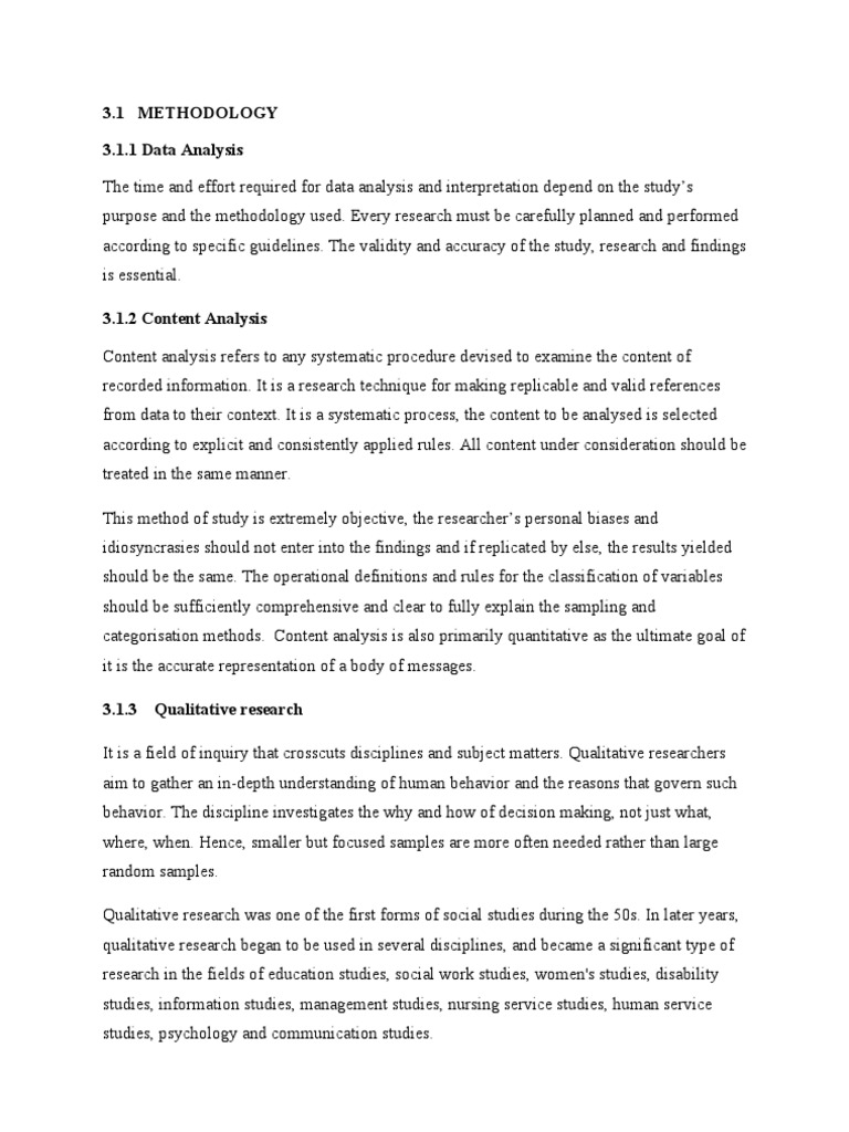 3.1 METHODOLOGY 3.1.1 Data Analysis The Time | Download Free PDF ...
