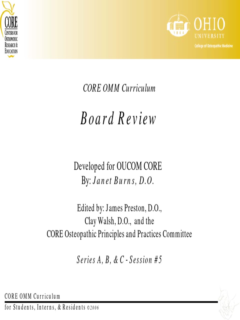 OMT Review | PDF