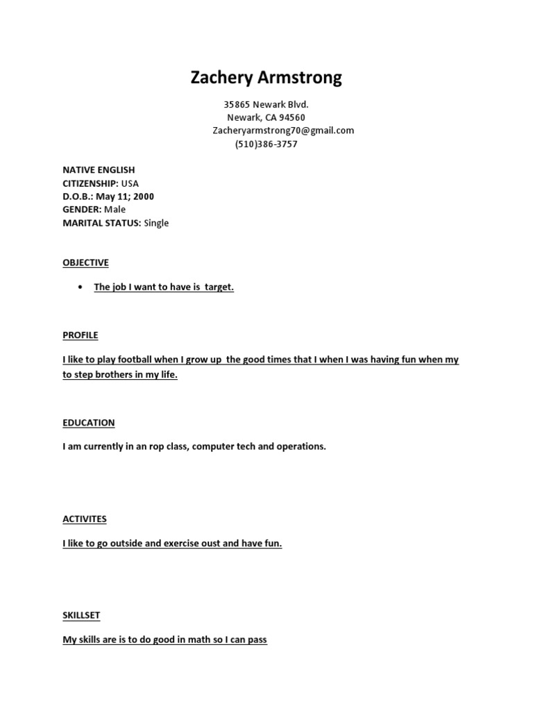 Resume Zach | PDF