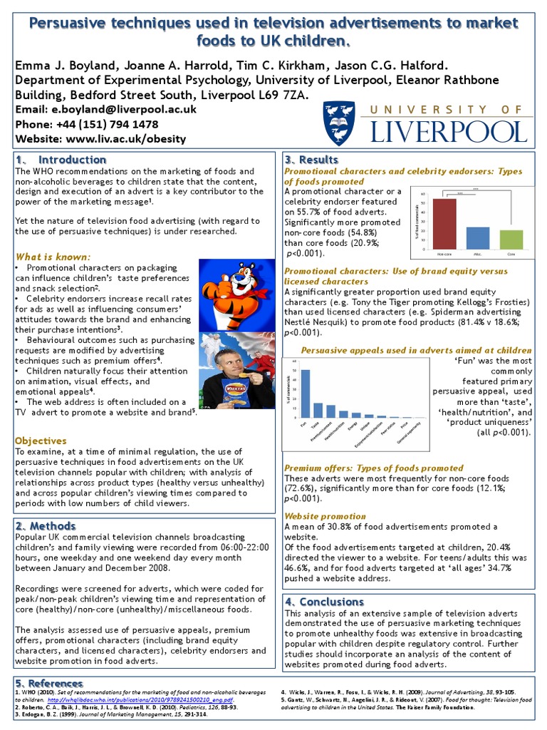 Persuasive, Techniques, Poster PDF | PDF | Television Advertisement ...