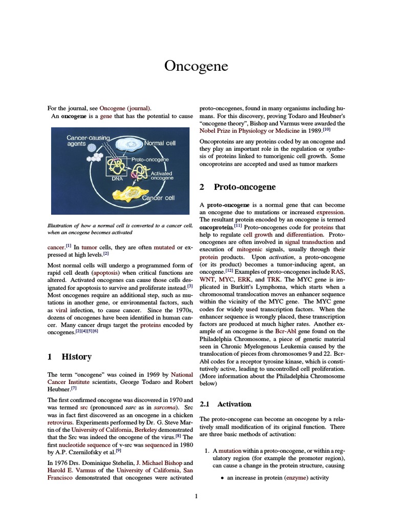 Oncogene | PDF | Oncogene | Genetics