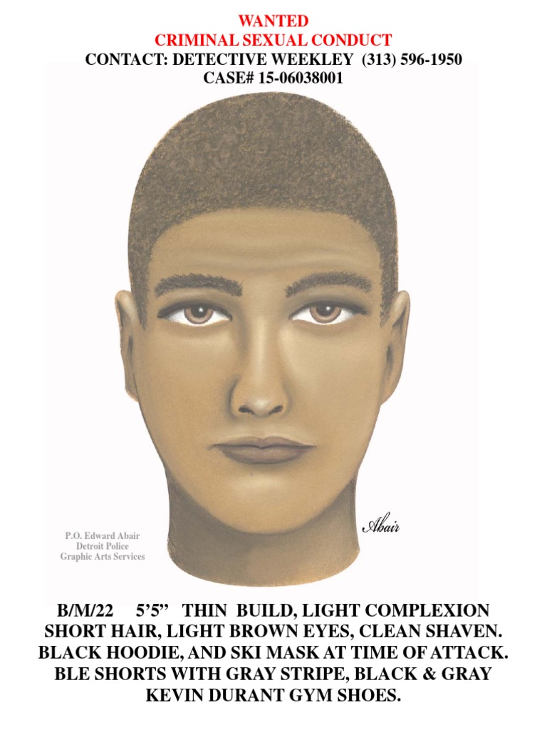 Wanted: Criminal Sexual Conduct Suspect | PDF