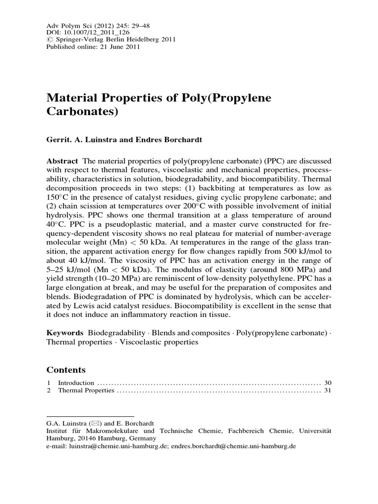 PPC Material Properties Overview | PDF | Biodegradation | Polymers
