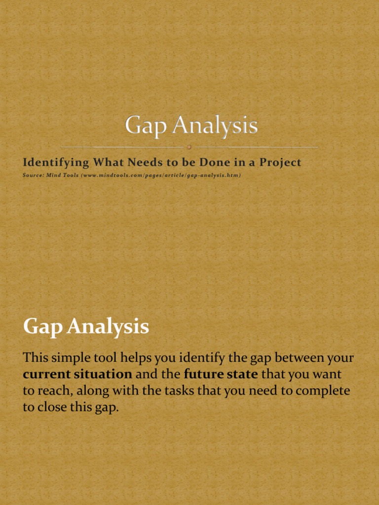 Gap Analysis | PDF | Qualitative Research | Cognition