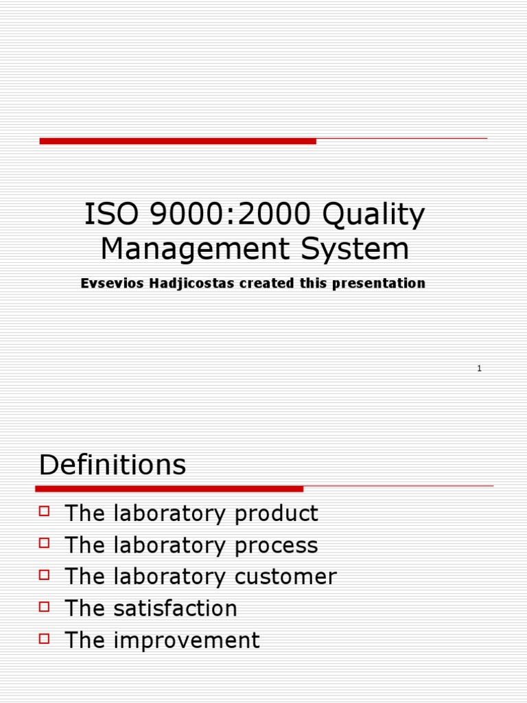Iso 9000 | PDF | Verification And Validation | Quality Management System