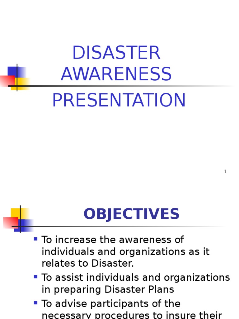 Disaster Preparedness Presentation 1 | PDF | Emergency Management ...