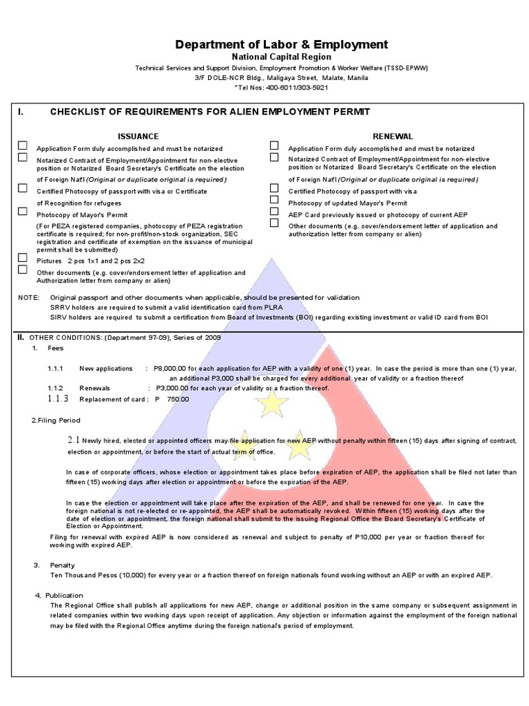 AEP Checklist | PDF | Identity Document | Passport