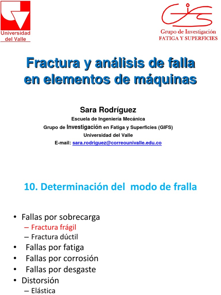 Fractura Frágil | PDF | Fatiga (material) | Falla (geología)