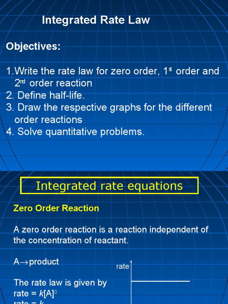 2nd Order Reaction Equation