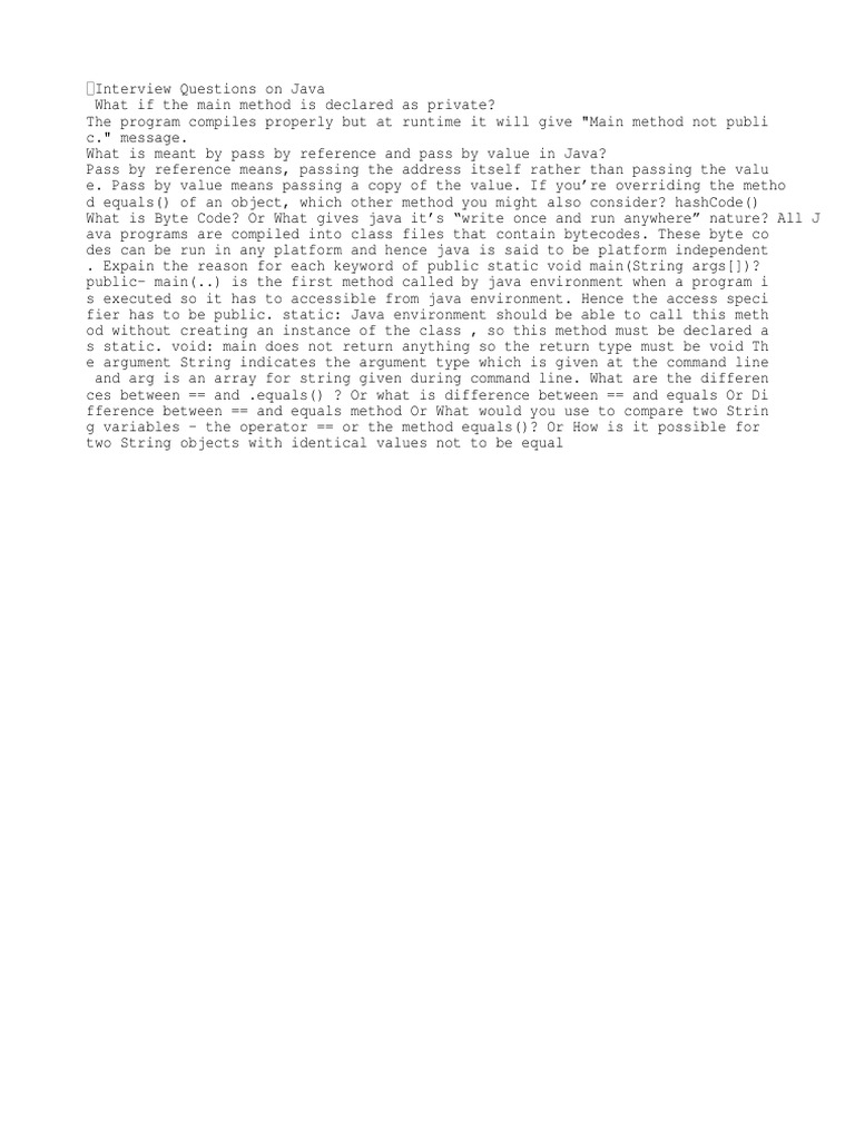 Best Java Questions Pdf Class Computer Programming Method Computer Programming 6131