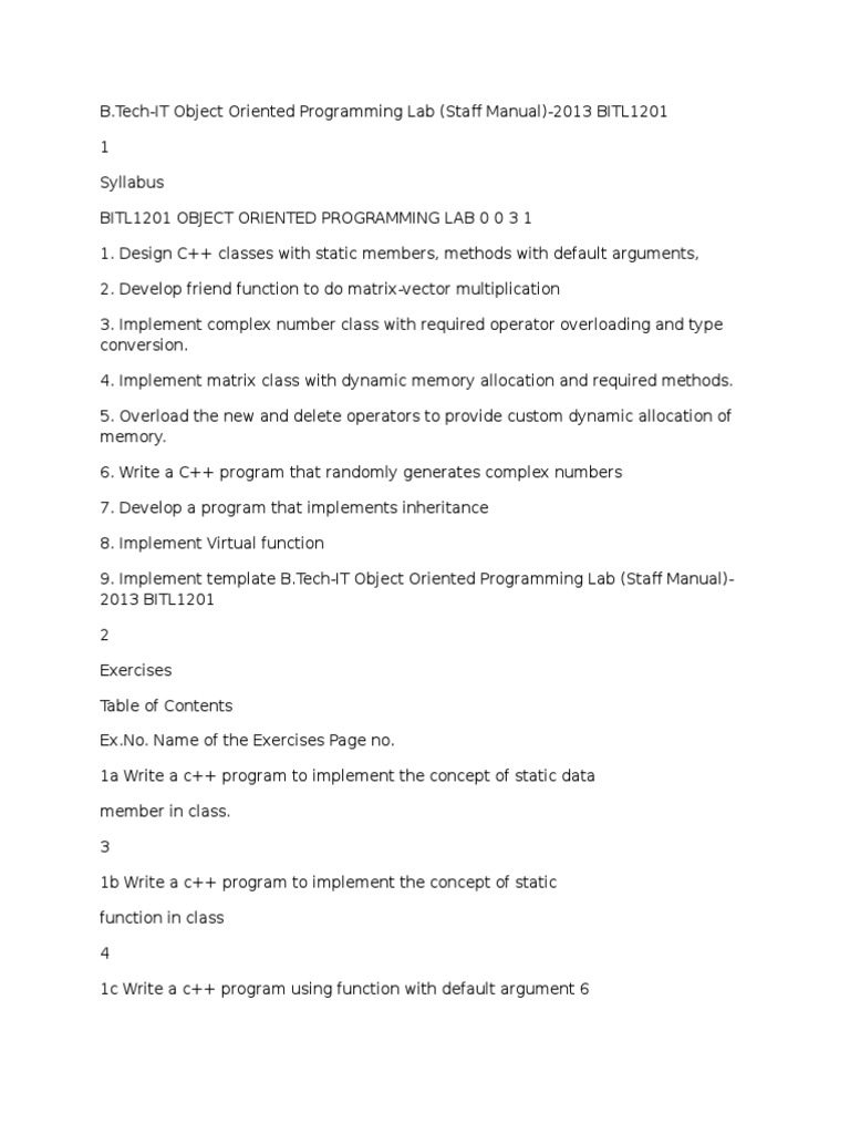 Oops Pdf C Constructor Object Oriented Programming